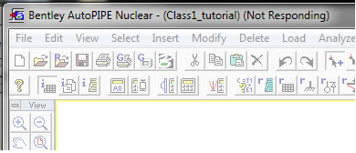 AutoPIPE - 05. Bentley AutoPIPE is (NOT RESPONDING) or "Bentley ...