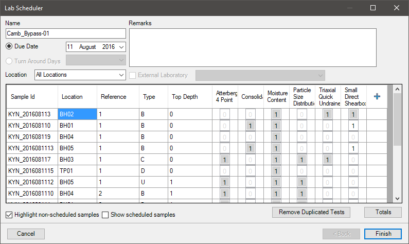 gINT | Keynetix - How To Set the Due Date on Individual Tests - Communities