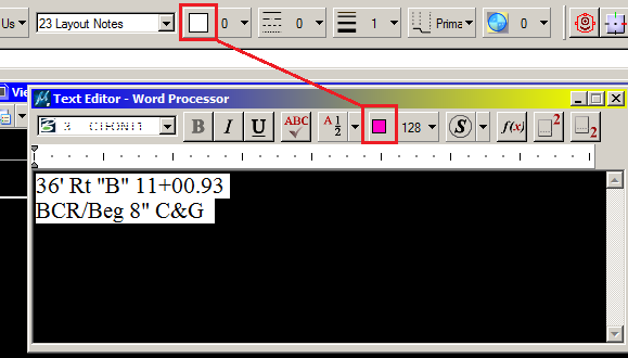 MicroStation - Text editor shows different color than the active color ...