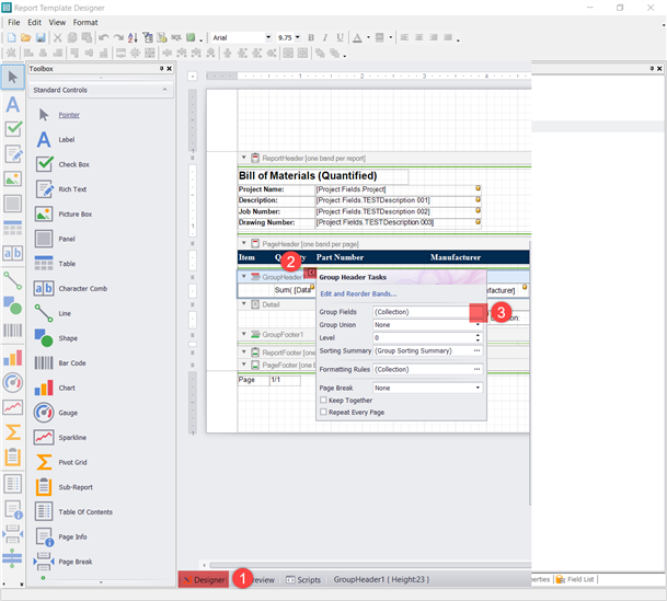 OpenUtilities - How to Sort Quantified BOM Report Template in Open Utilities Substation ...