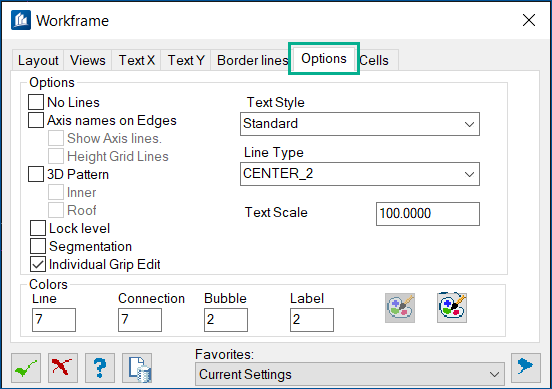 ProStructures - Options & Cells tabs - Workframe - Communities