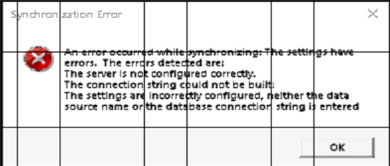 AssetWise Asset Reliability - Remote Synchronization error referencing ...
