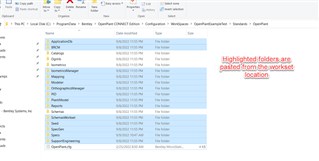OpenPlant - How to Reroute Workset Level Folders to Workspace Level - Communities