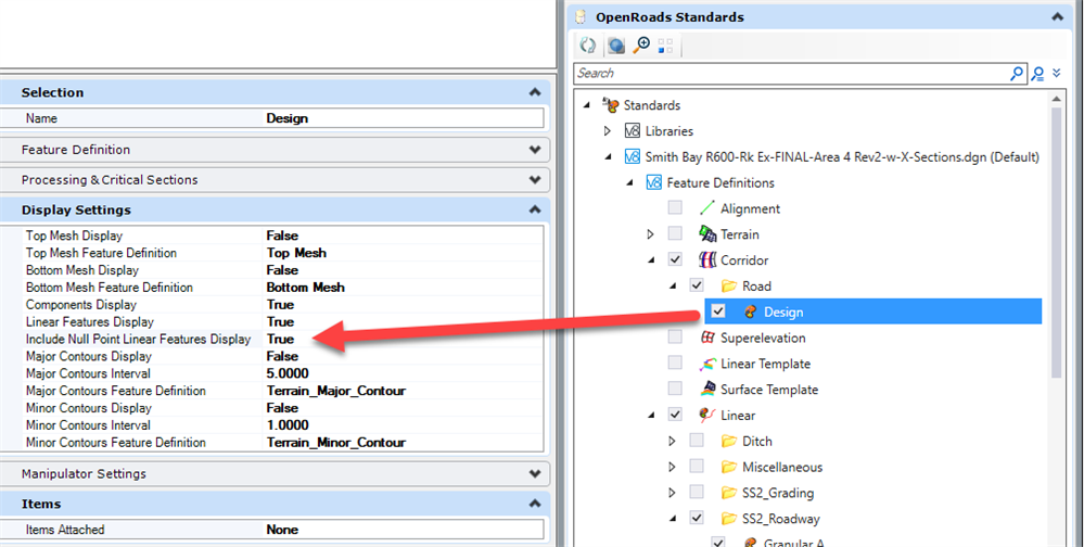 OpenRoads | OpenSite - Points missing in Cross section Gradebook report - Communities