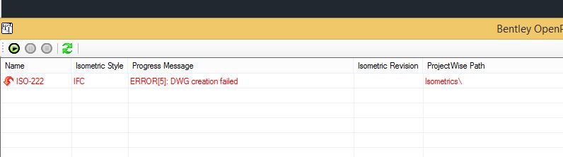 Archived Communities Documentation - Open Plant Isometric Manager cannot create Iso’s in DWG ...