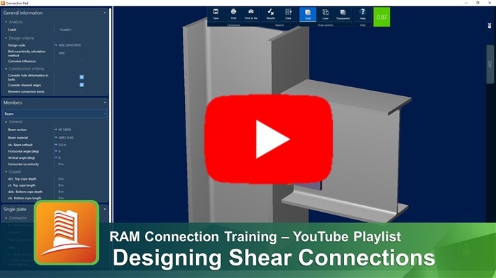 RAM | STAAD | ADINA - Designing Beam-to-Support Connections in RAM ...