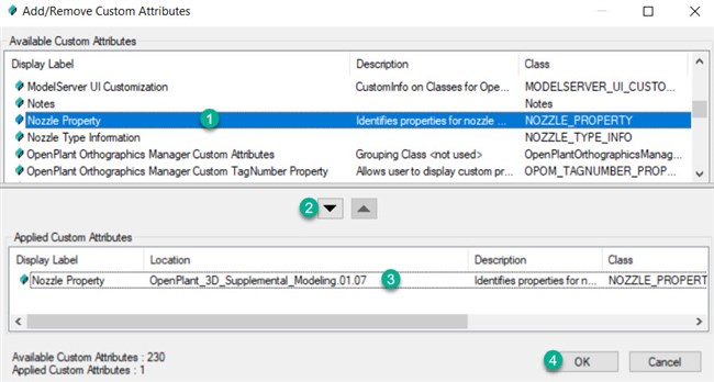 OpenPLANT | AutoPLANT - How to Add New/Existing Property to Nozzle Manager Dialog in OpenPlant ...