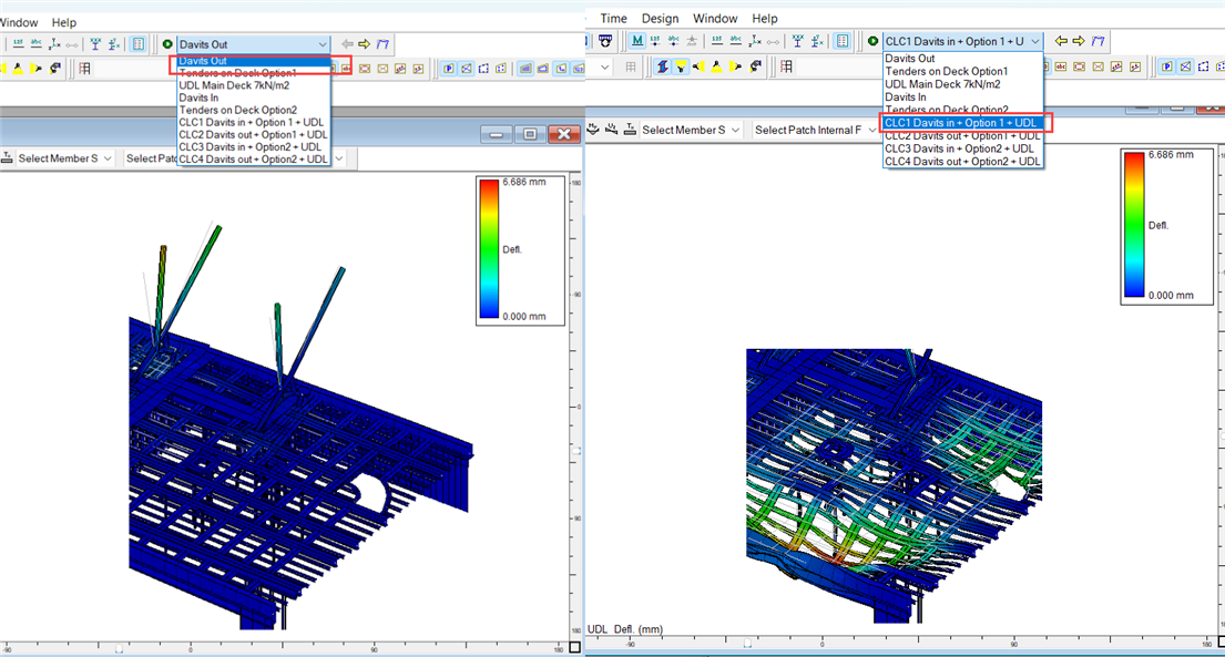 MAXSURF | MOSES | SACS - Multiframe - Deflection Legend - Communities
