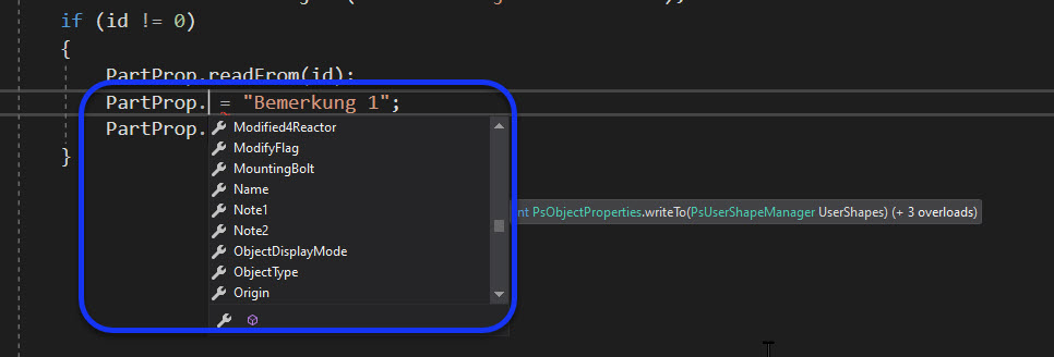 ProStructures - PS properties schreiben - Communities