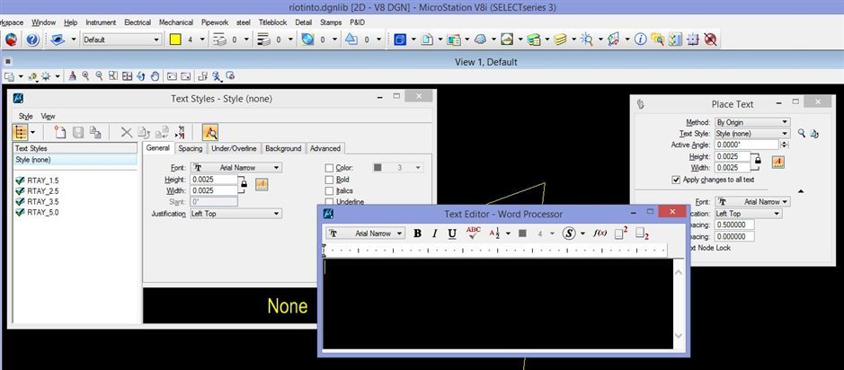 MicroStation - Text editor shows different color than the active color ...