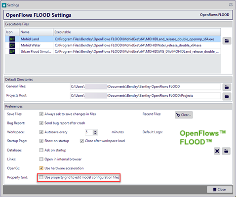 OpenFlows | Water Infrastructure - How to enable text editor setup options in OpenFlows FLOOD ...