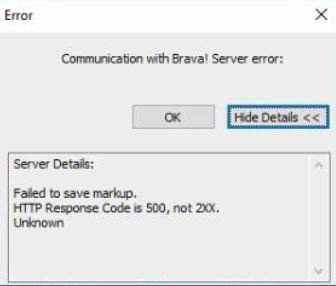 AssetWise ALIM - Failed to save Markup - Communities