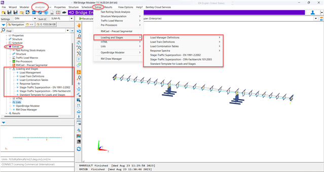 LARS | LEAP | OpenBridge | OpenTunnel | RM - RM Bridge Analyzer: Extras: Loading and Stages ...