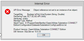 OpenUtilities - Error - Object Reference .... Boolean IsPolywire ...