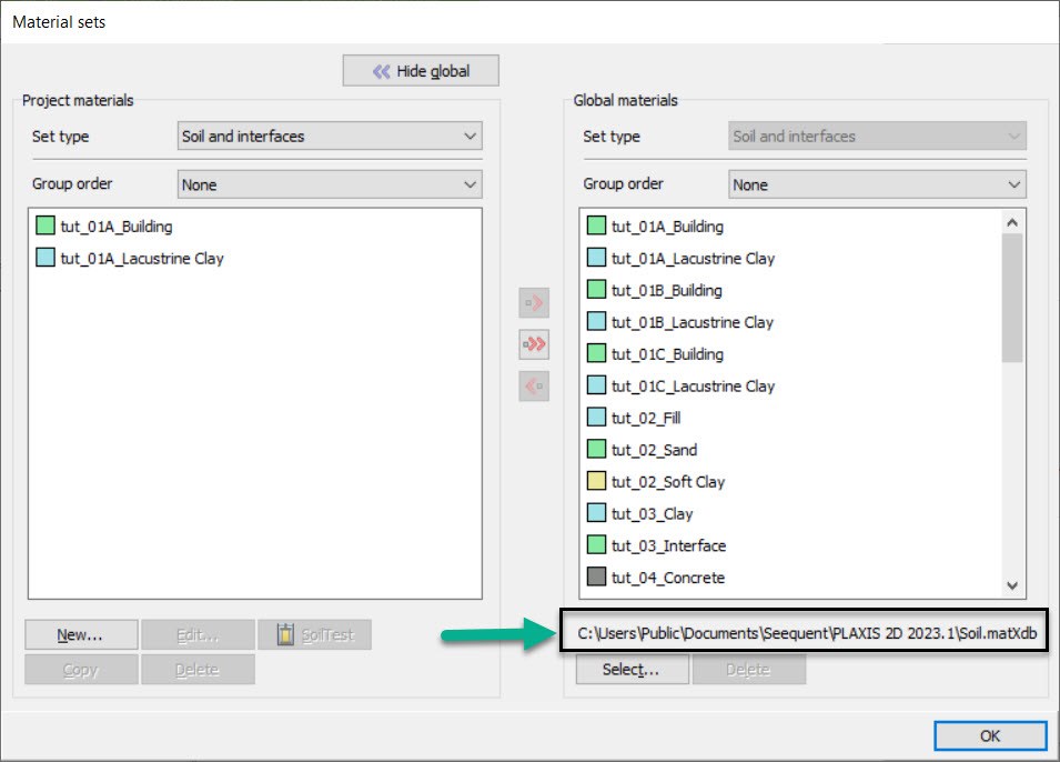 GeoStudio | PLAXIS - Re-use materials from other projects - Communities