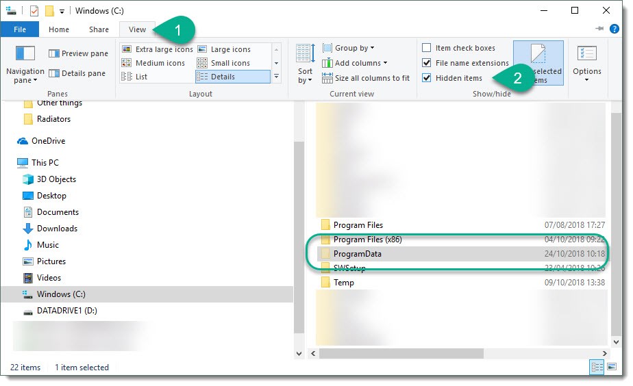 HEVACOMP - How to view hidden files and folders - Communities