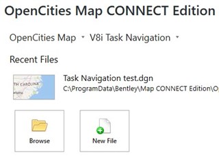 OpenCities Map - - V8i Task Navigation in OpenCities Map CONNECT - Communities