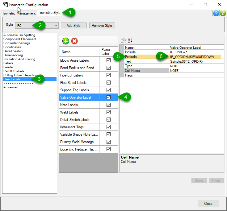 OpenPlant - How to remove the Valve Operator Orientation at Planer Angle in Generated Isometrics ...