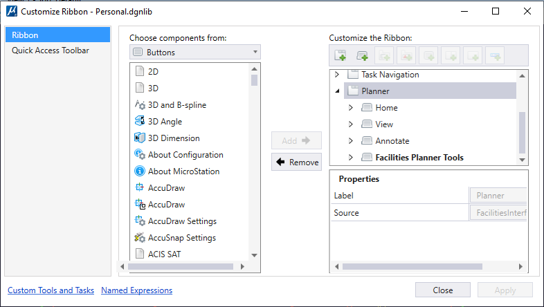 OpenBuildings - How to Create new Custom Button for Space Types ...