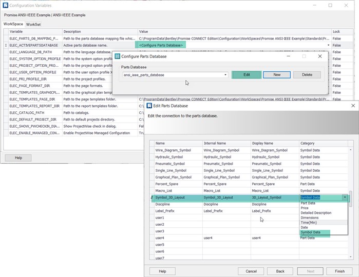 OpenUtilities - No Browse button for custom mode symbols on Parts Database Manager In Bentley ...