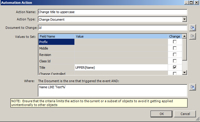 AssetWise ALIM - Configure UpperCase for Document Title - Communities