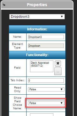 AssetWise Inspections - Display Description vs Display Value - Communities