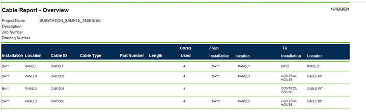 OpenUtilities - Filter a Cable Report in OpenUtilities Substation CONNECT - Communities