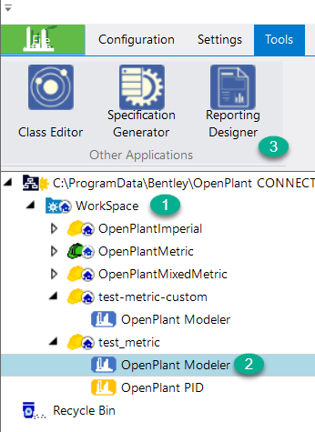 OpenPlant - Unable to Load reports.db file using OpenPlant Project ...