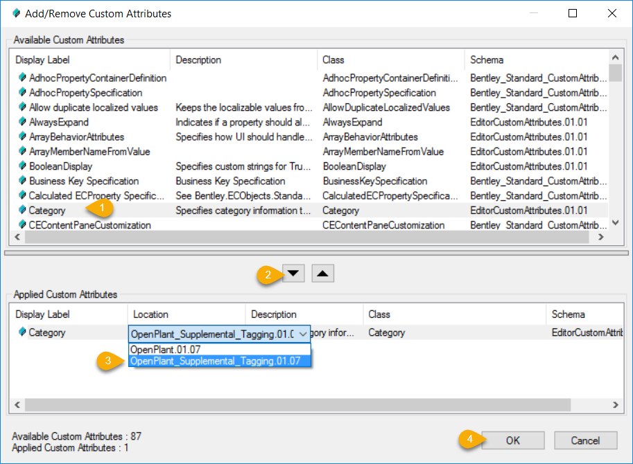 AutoPLANT | OpenPLANT | PlantWise - How to Add New Category and Property in Element Info in ...