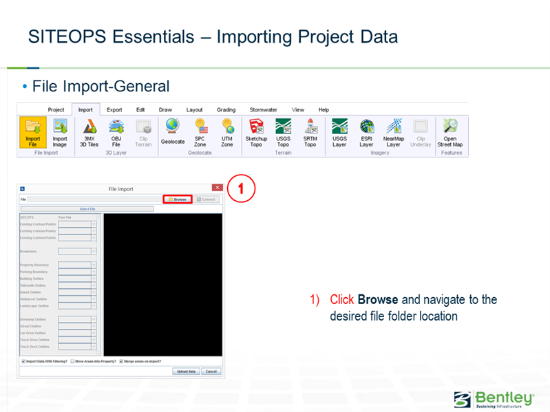 SITEOPS - Importing Project Data Overview - Communities