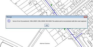 AssetWise Linear Network Management - ENQ. HIG-0043 The admin unit is inconsistent with this ...