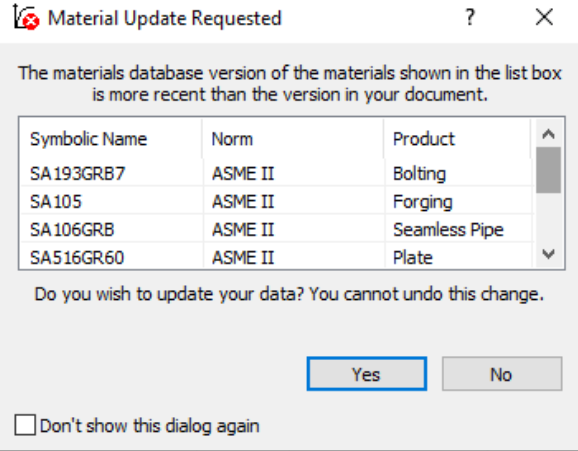 AutoPIPE - 13. Why component Material selection does not populate properties for ambient or ...