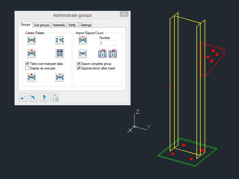 ProStructures - ProSteel Create Group command - Communities