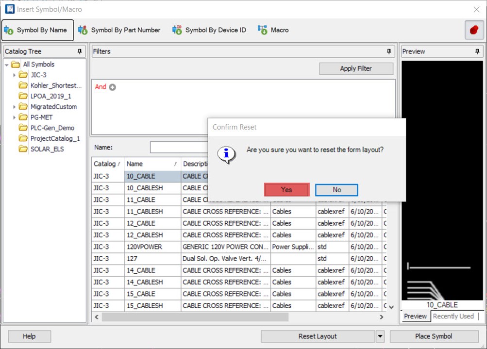 OpenUtilities - How to Reset Insert Symbol / Macro Dialog in Promis.e CONNECT - Communities