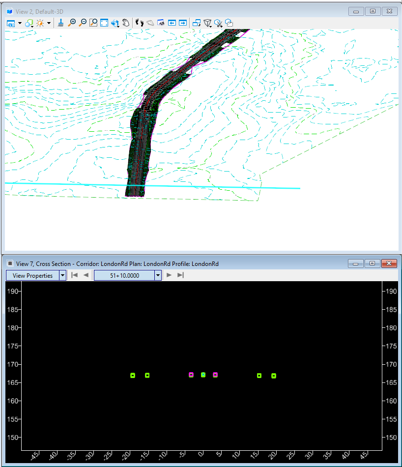 OpenRoads | OpenSite - Dynamic cross section view is blank and missing 3D components in ...