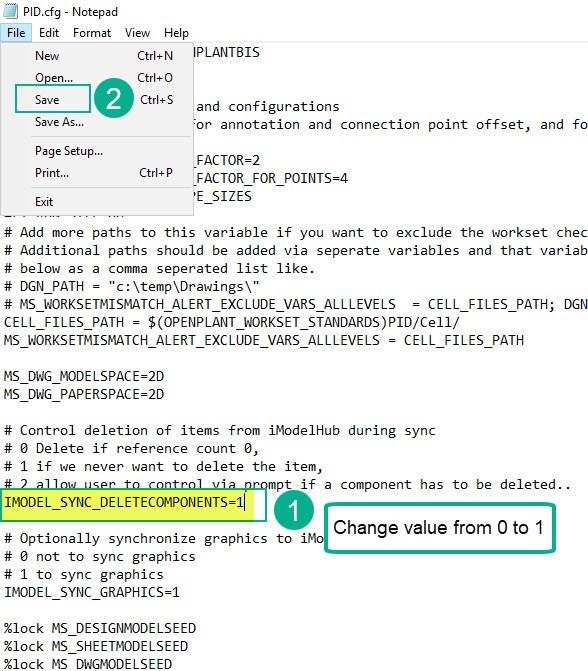 OpenPLANT | AutoPLANT - How to set the OpenPlant PID to not delete the ...