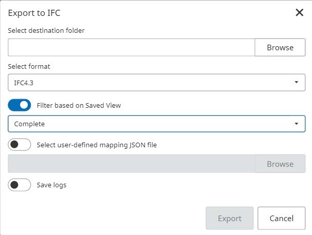 Bentley Infrastructure Cloud - Export to IFC - Communities