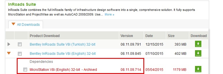OpenRoads | OpenSite - Which version of InRoads/GEOPAK/MX will run on ...
