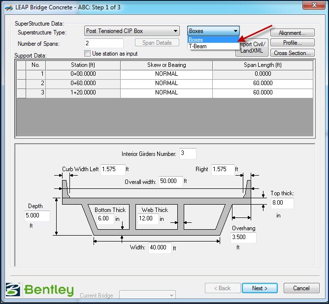 LARS | LEAP | OpenBridge | OpenTunnel | RM - Availability of Integral Pier option based on ...