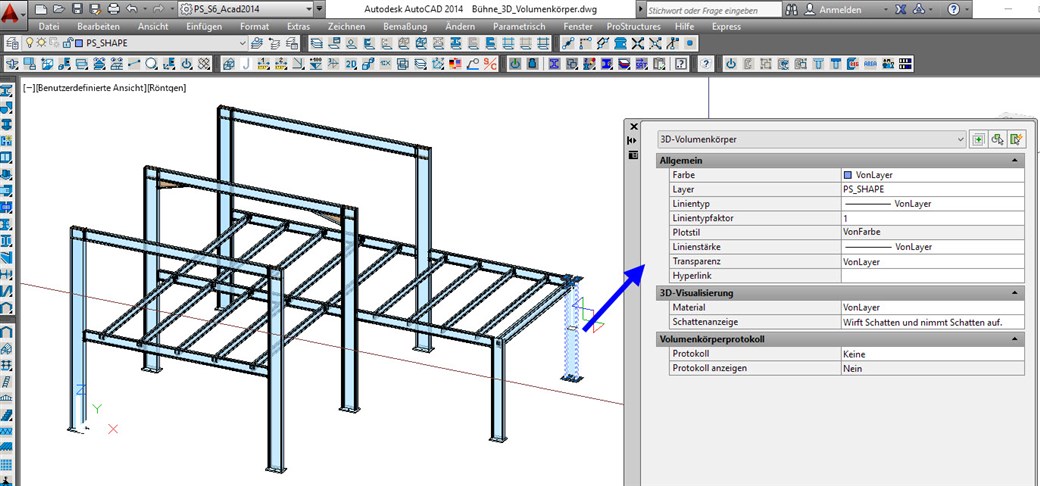 ProStructures - Export DWG 3D Zeichnung - Communities