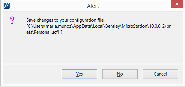 MicroStation - MicroStation has started displaying pop ups about the software being idle and ...