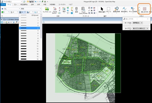 MicroStation - ポリゴンデータの作成 - Communities