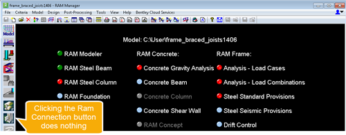 RAM | STAAD | ADINA - Ram Connection 13 Does not launch from Ram ...