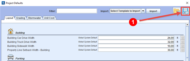 SITEOPS - Project Defaults Import/Export (CSV format) - Communities