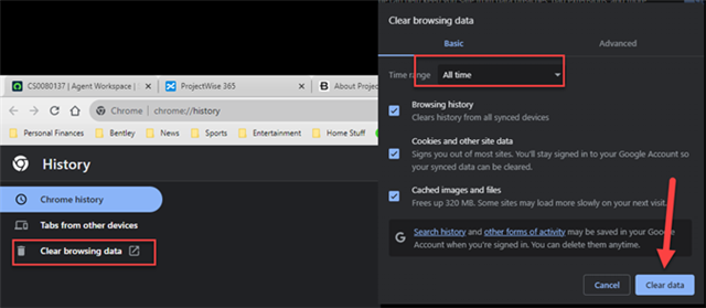 ProjectWise - How to clear browser cache when troubleshooting Web ...