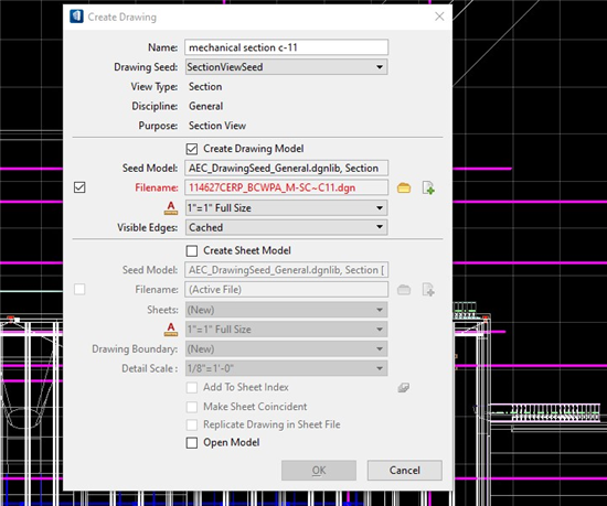 OpenBuildings - Model file name showing in Red during drawing ...