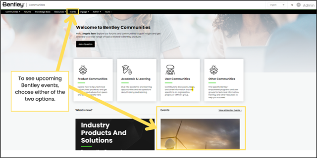 Bentley 中文技术资料库 - 技术资料库 - 14.2- Bentley社区页面及功能总览 - Communities