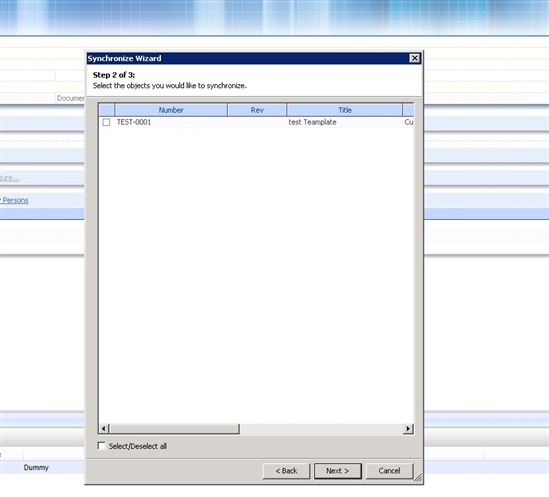 AssetWise ALIM - Synchronize Template with Document - Communities