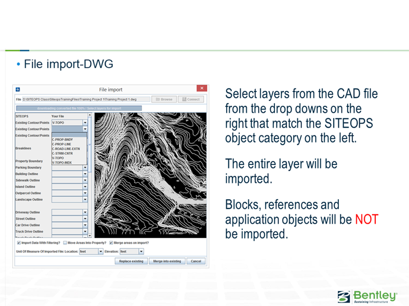 SITEOPS - Importing Project Data Overview - Communities