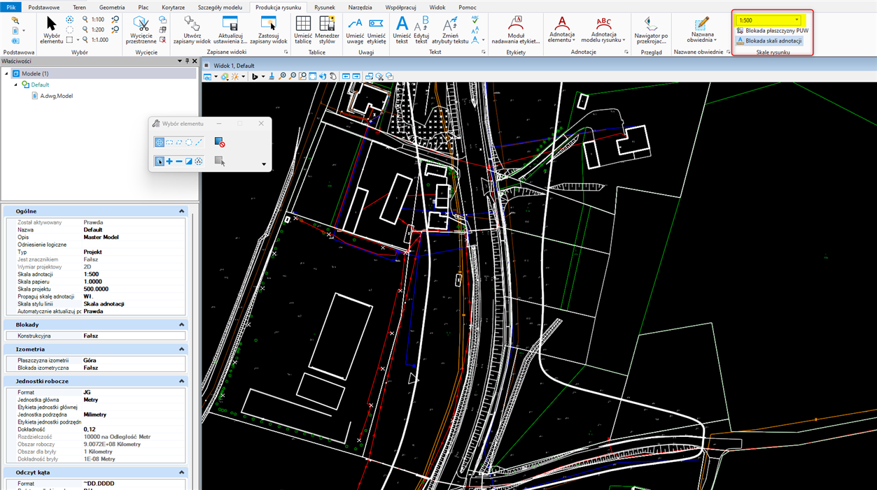 OpenRoads | OpenSite - Nieprawidłowa skala linii - Communities